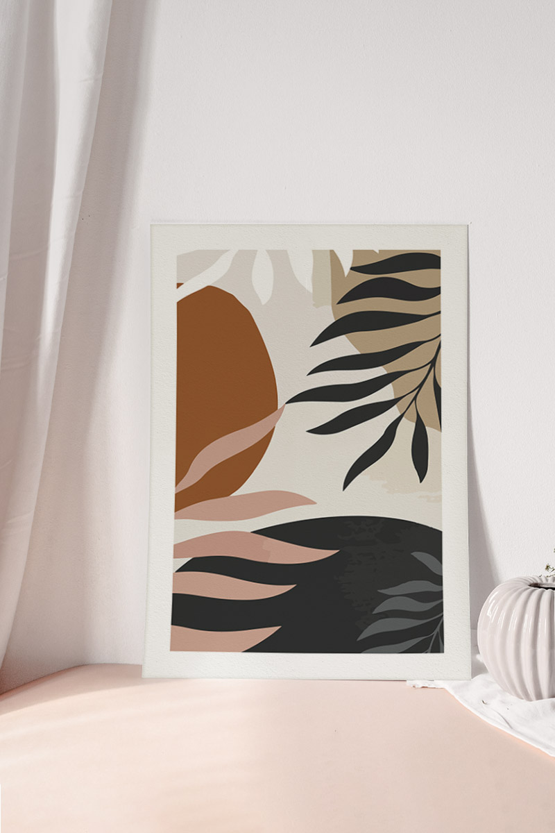 Abstract Pastels No1 Premium Poster - Εκτύπωση Poster με Kορνίζα